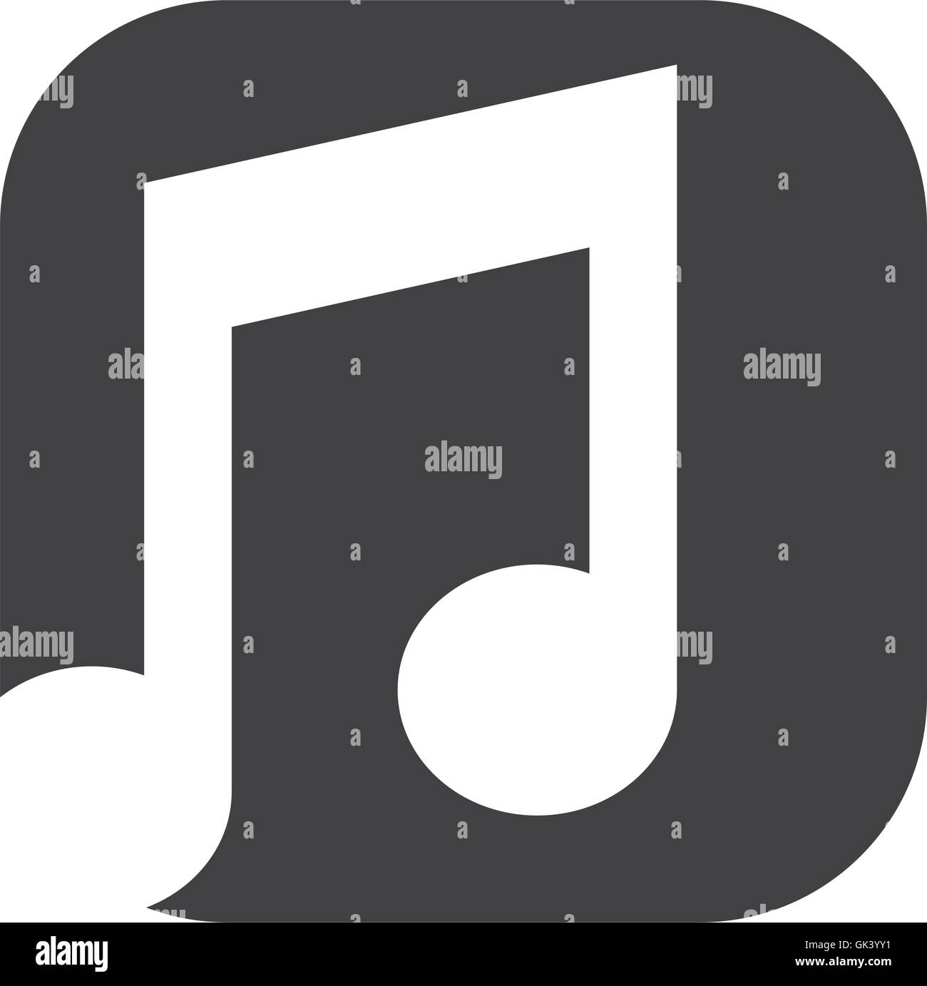 note music silhouette icon Stock Vector Image & Art - Alamy