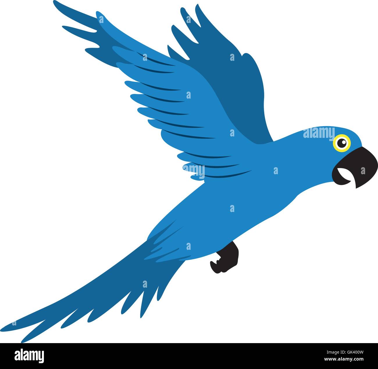 parrot blue flying isolated icon Stock Vector Image & Art - Alamy