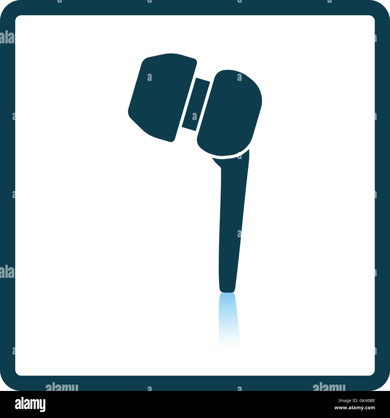 Headset icon shadow reflection hi-res stock photography and images - Alamy