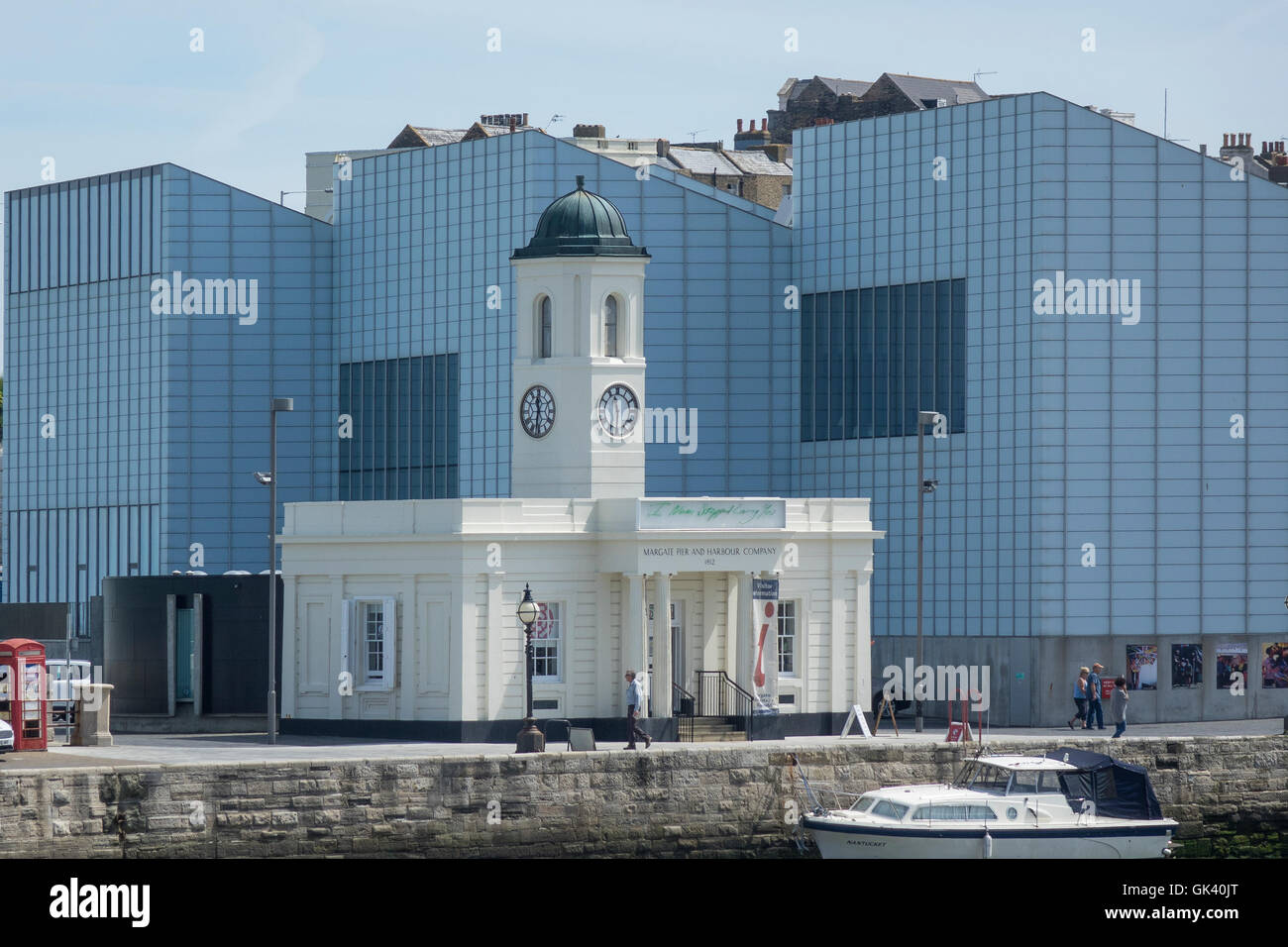 England, Kent, Margate, Pier & Harbour company building, with Tate ...