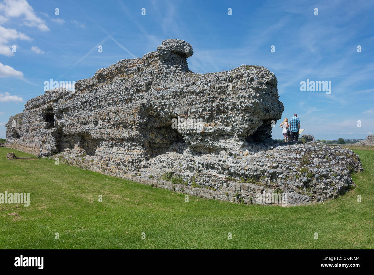 England, Kent, Richborough Roman Fort, Walls Stock Photo - Alamy