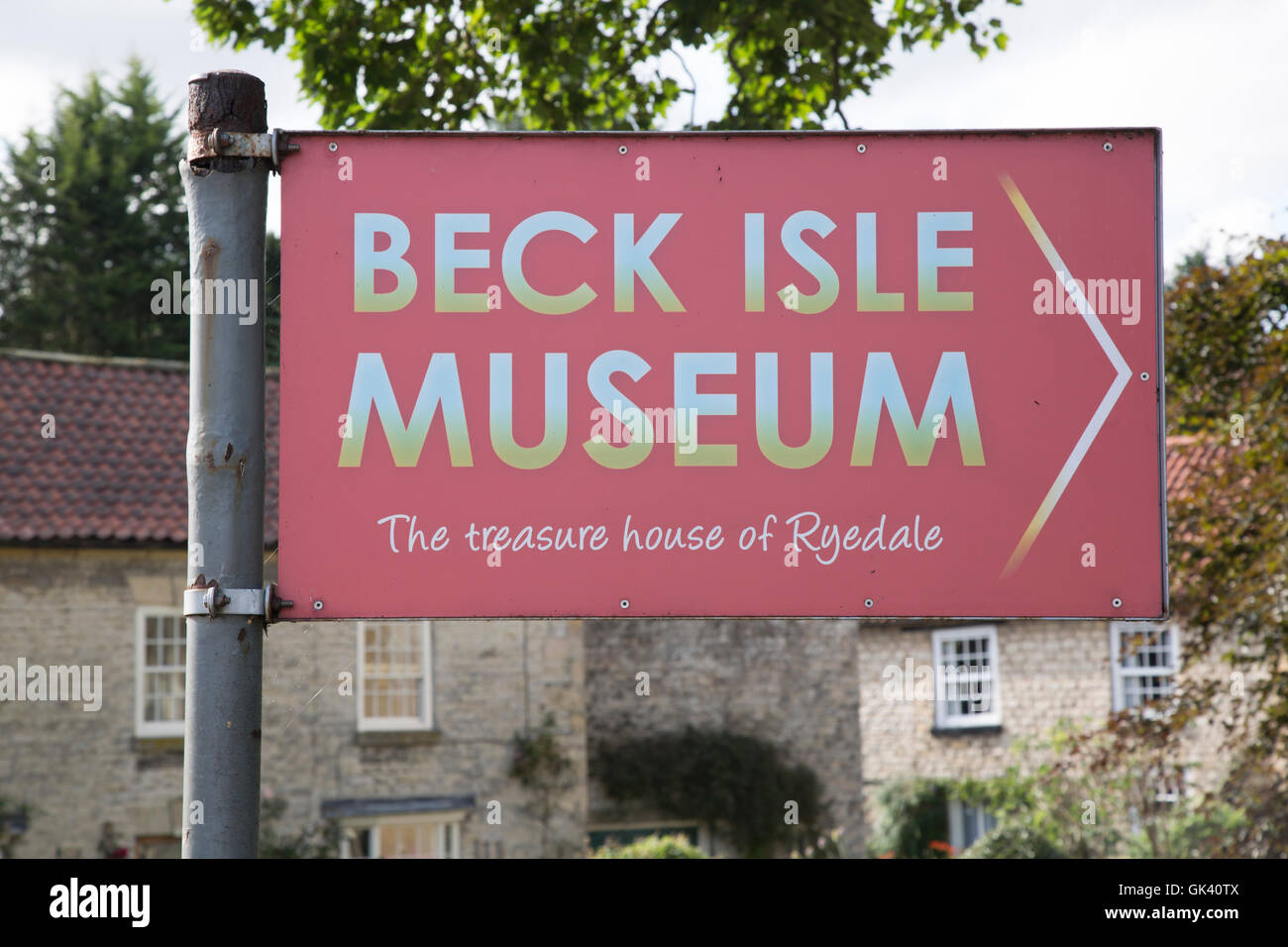 Beck Ise Museum Sign, Pickering; Yorkshire; England; UK Stock Photo - Alamy