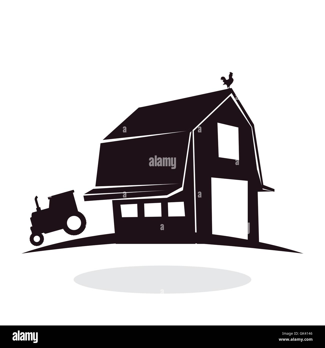 Farm design. stable icon. flat illustration Stock Vector Image & Art ...
