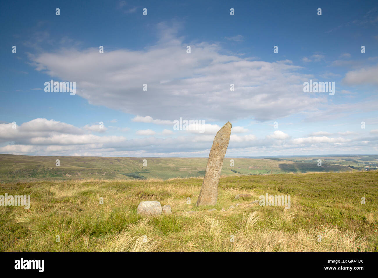 Standing Stone on North York Moors; England; UK Stock Photo - Alamy