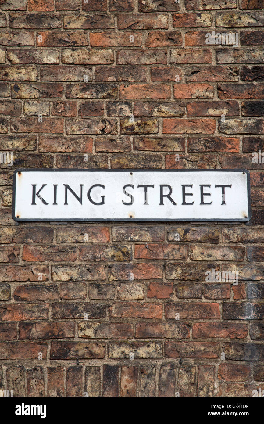 King Street Sign, Leeds; Yorkshire; England; UK Stock Photo - Alamy