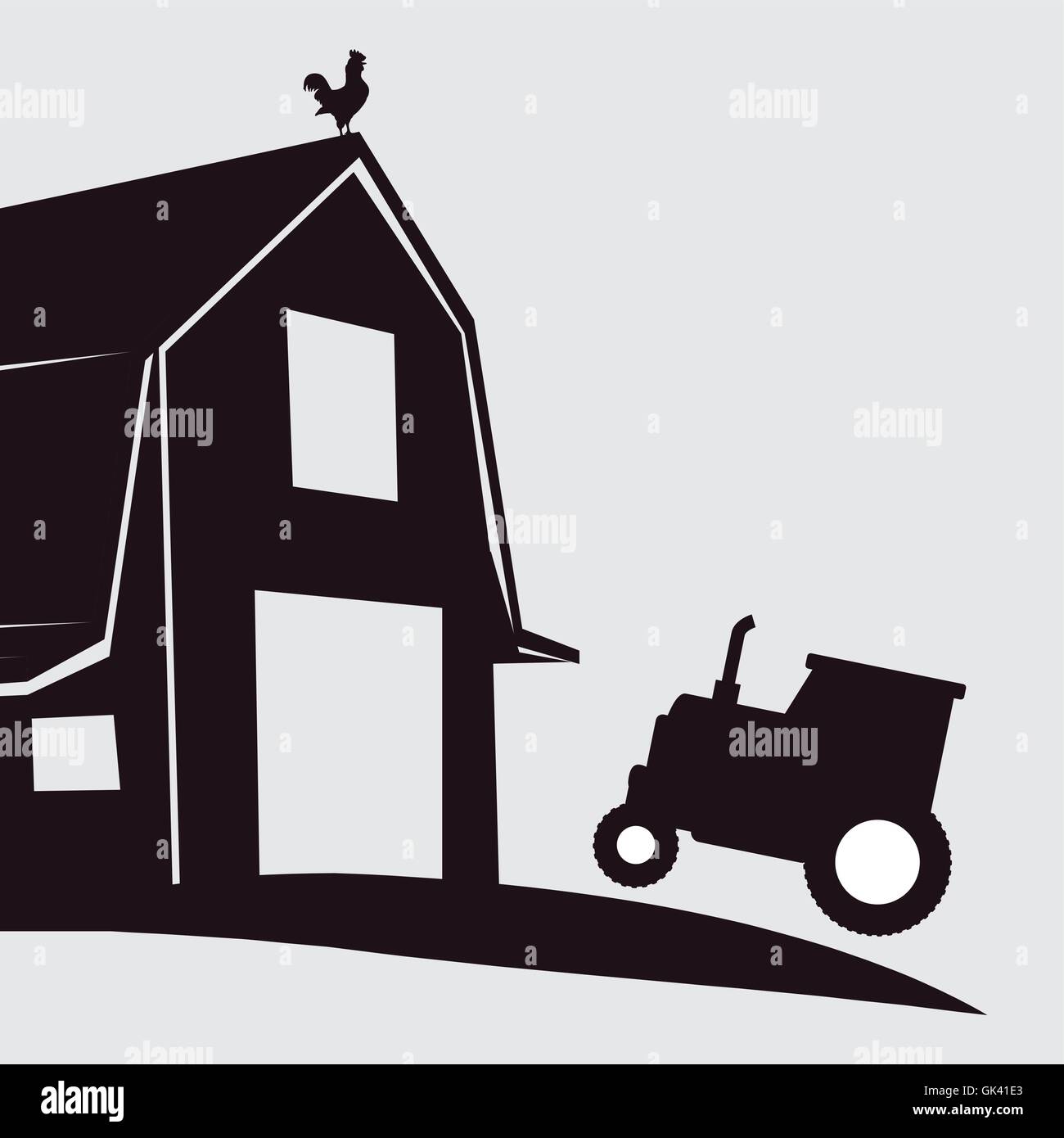 Farm design. stable icon. flat illustration , vector Stock Vector Image ...