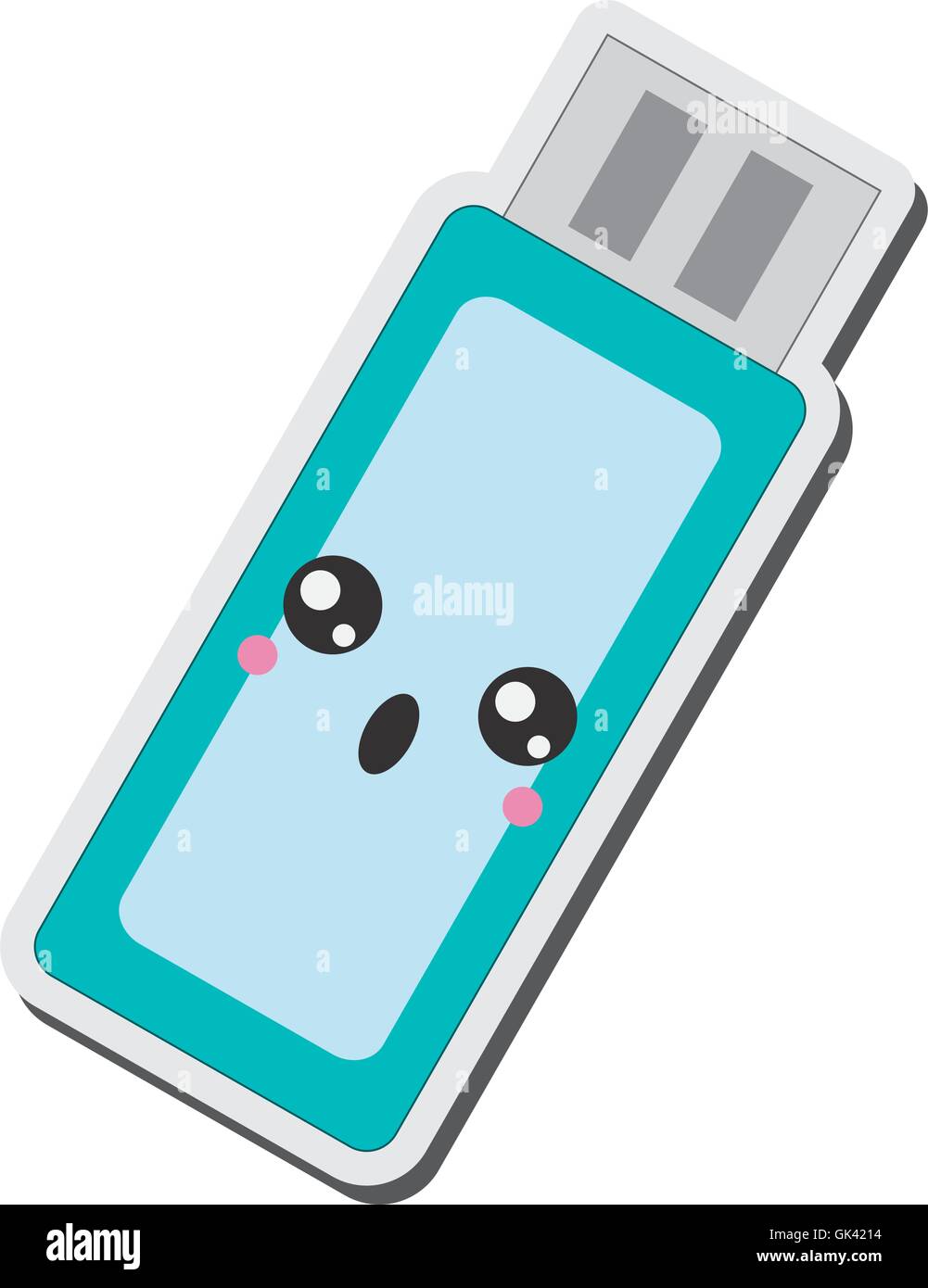 kawaii usb flash drive icon Stock Vector Image & Art - Alamy