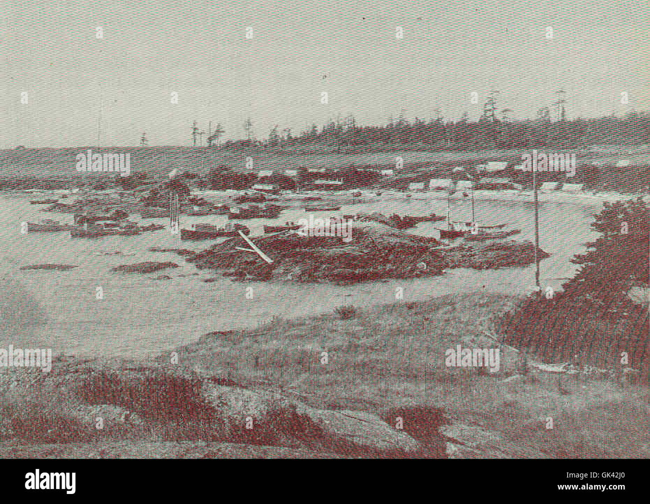 Purse seiners are shown fishing at the Salmon Banks near the San Juan ...