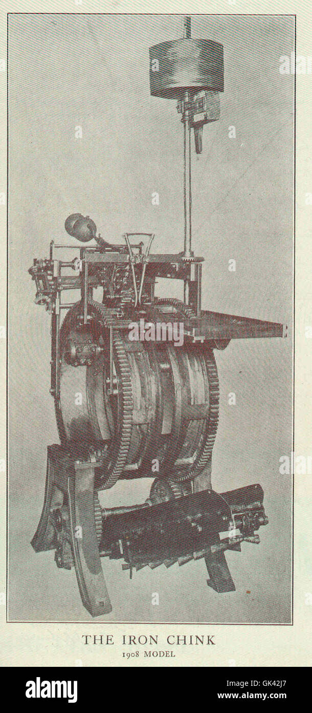 The Iron Chink, a 1908 model, is a type of mechanical device used for ...