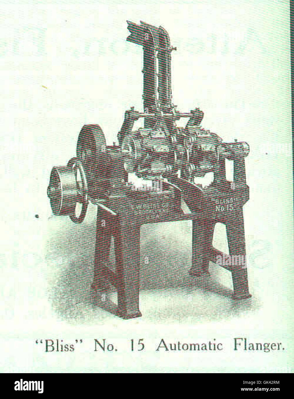 The Bliss No 15 Automatic Flanger is a mechanical tool used in ...