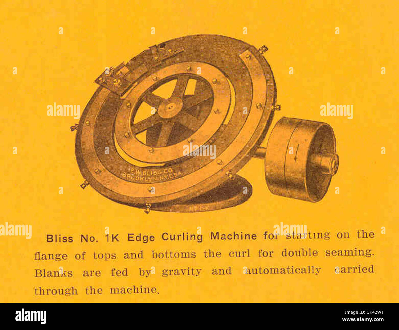 The Bliss No1K Edge Curling Machine is used in the manufacturing ...