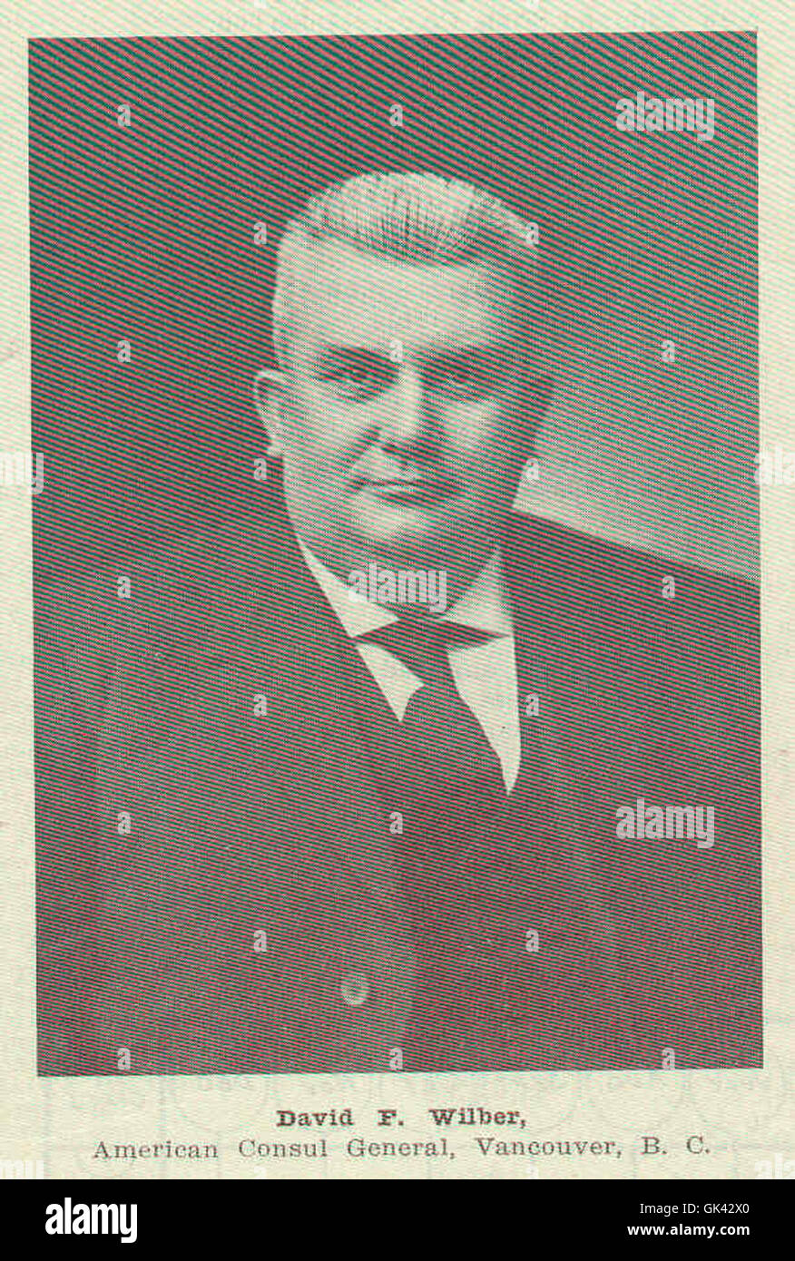 David F. Wilber, the American Consul General in Vancouver, British ...
