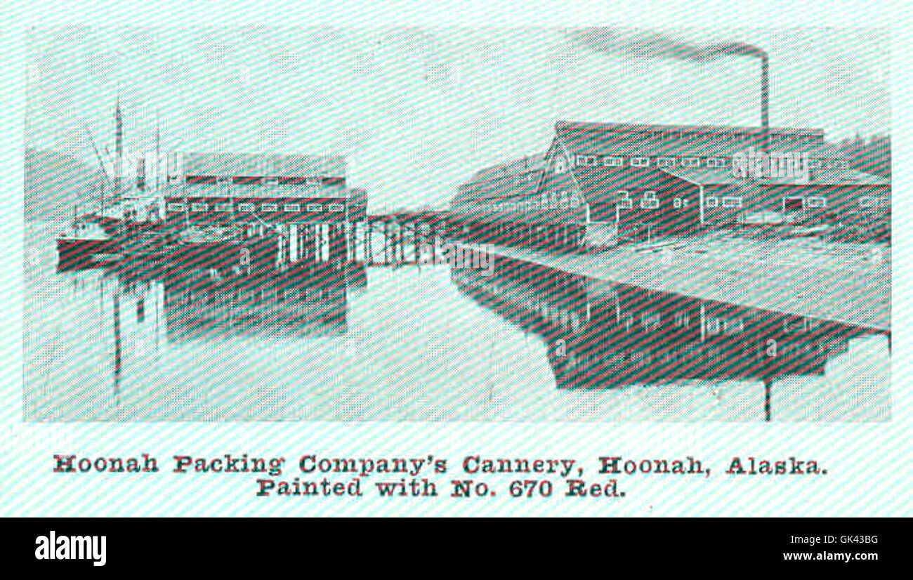 Hoonah Packing Company's cannery in Hoonah, Alaska, painted with No670 ...