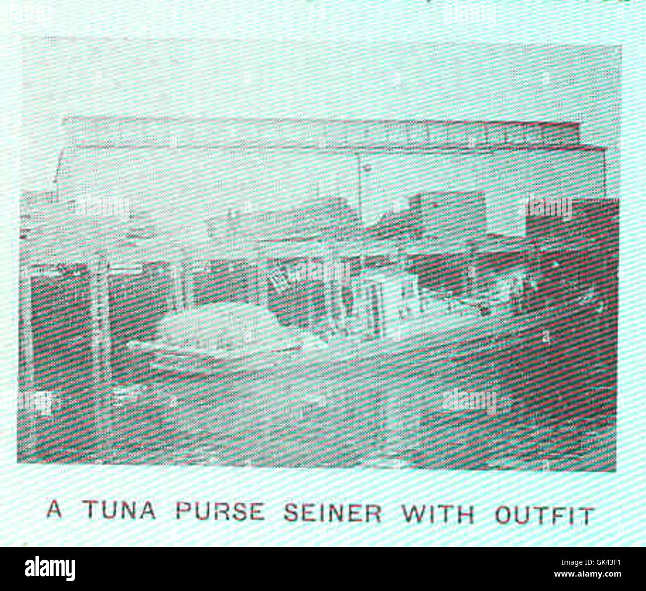 A tuna purse seiner vessel, commonly used for commercial fishing, is ...