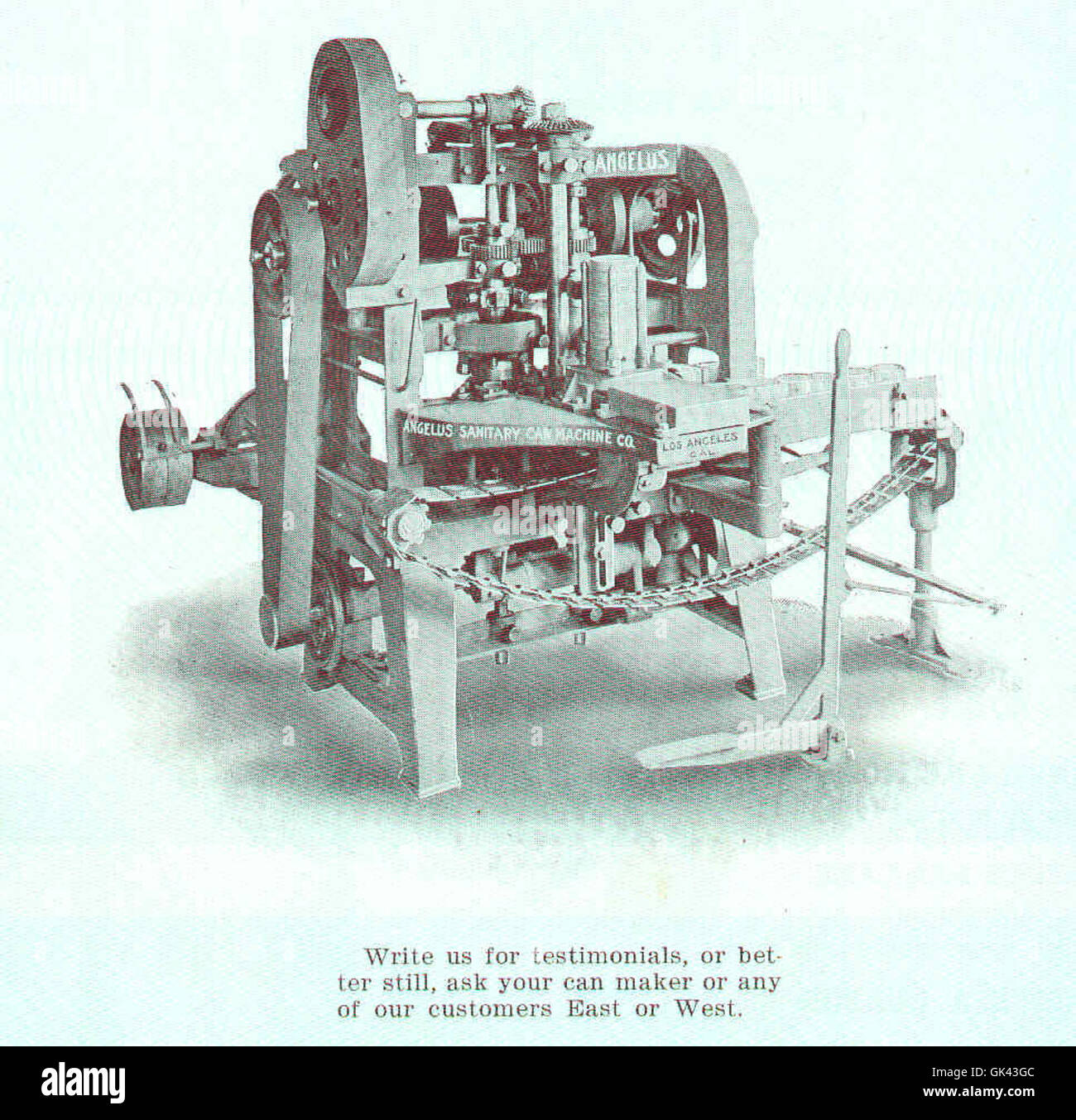44983 Angelus Double Seamer - Angelus Sanitary Can Machine Co, Los ...