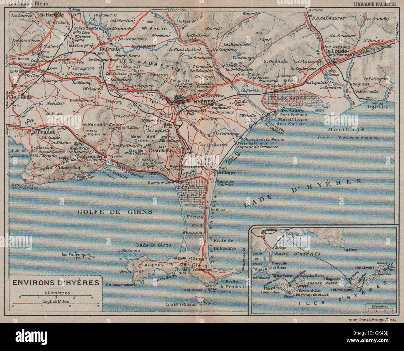 HYÈRES environs. Porquerolles. Presque'ile de Giens. Var, 1930 vintage ...