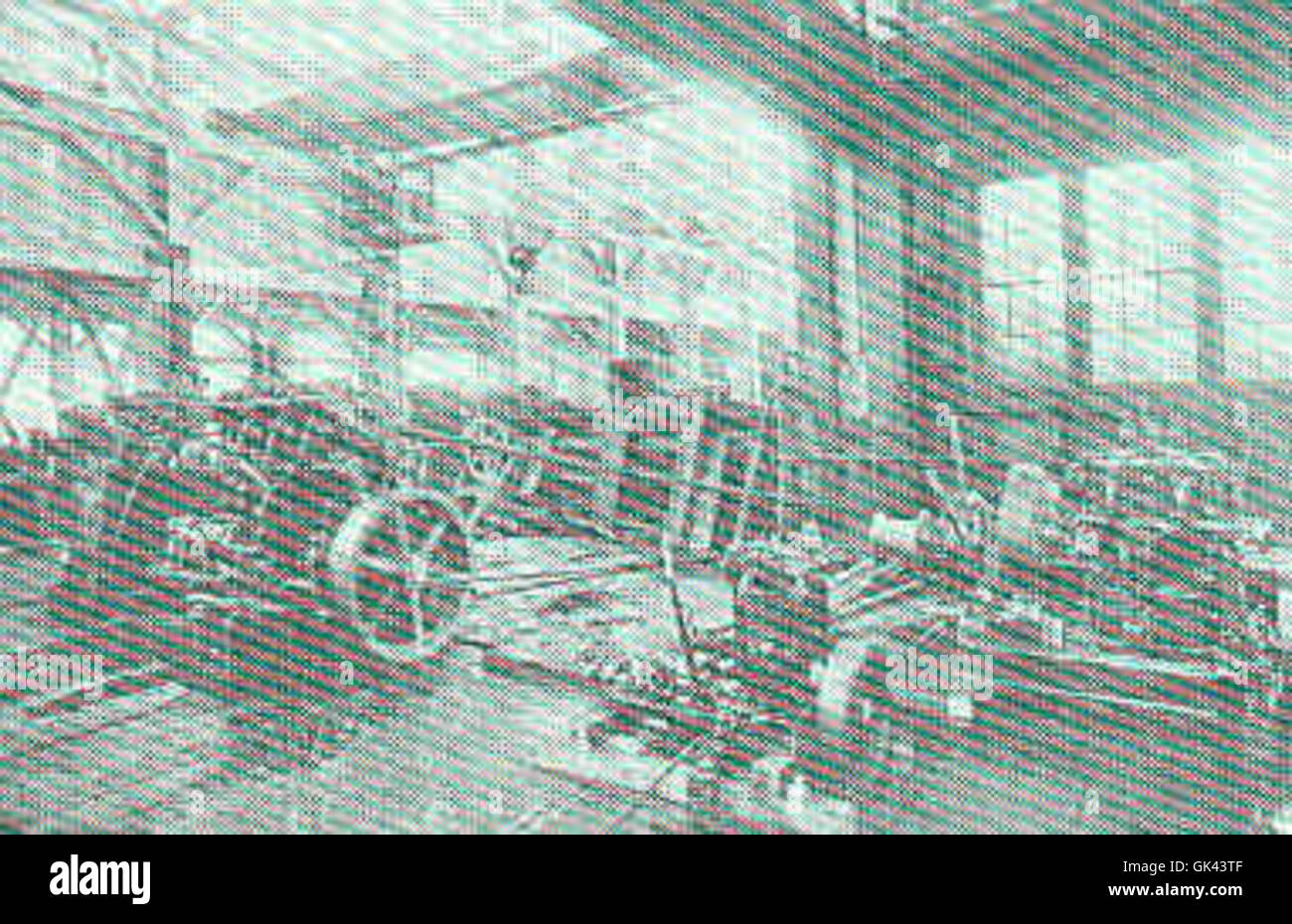 Engines undergoing rigorous testing on a stand at Standard Gas Engine ...