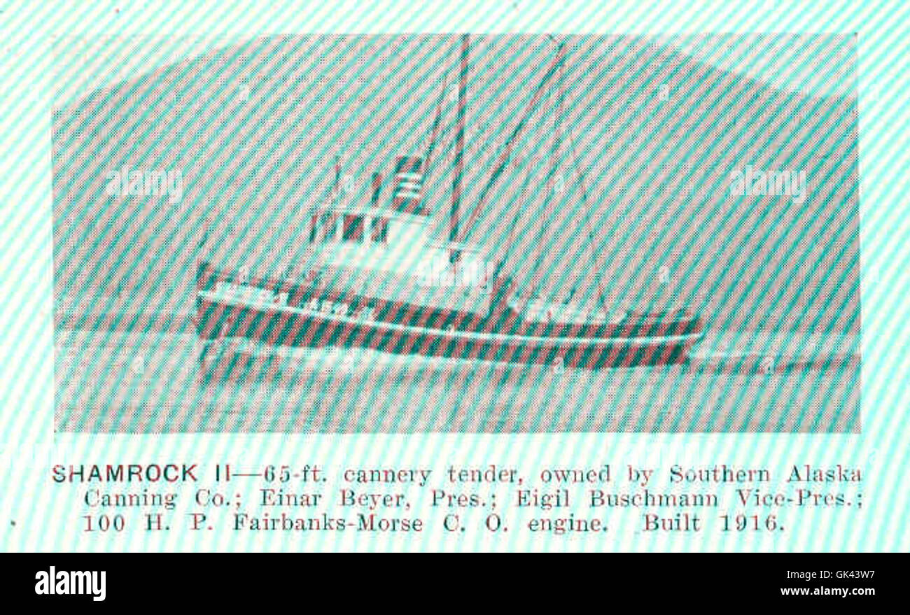 45189 Shamrock II--6t-ft cannery tender, owned by Soutern Alaska Canning Co- Einar Beyer, Pres ...