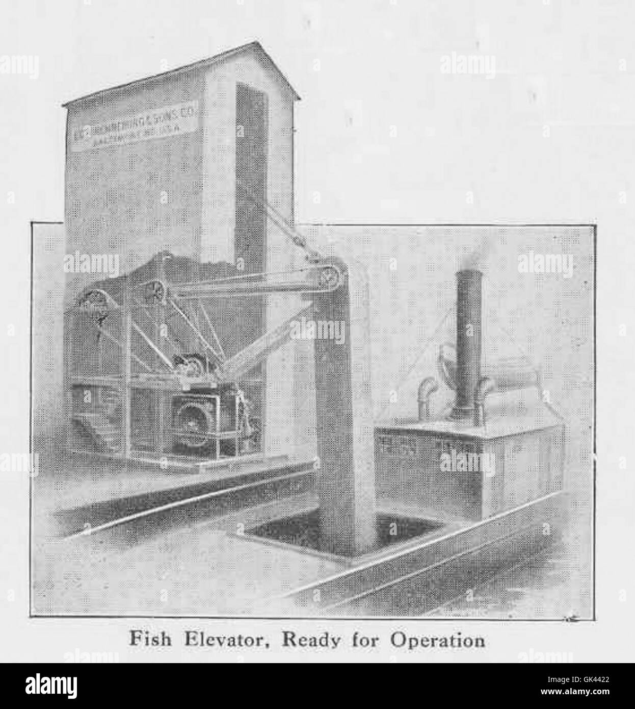 45310 Fish Elevator, Ready for Operation Stock Photo - Alamy