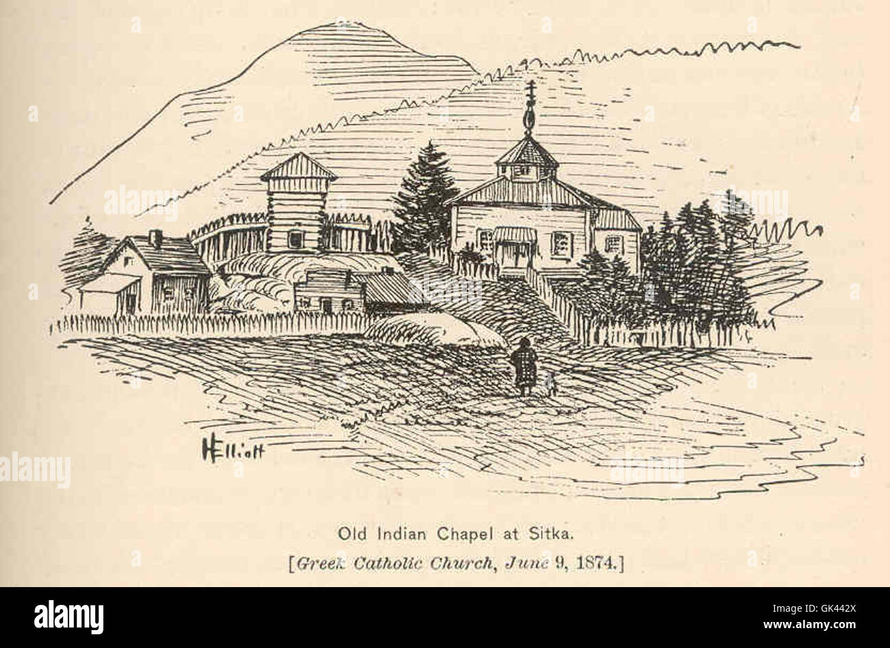 The Old Indian Chapel in Sitka, a Greek Catholic Church built in 1874 ...