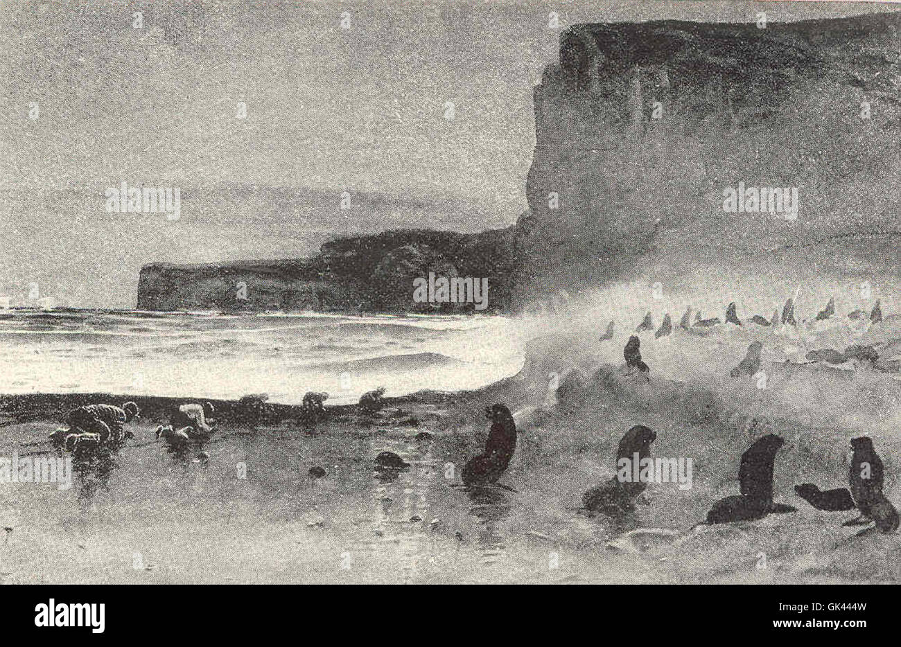 Aleutes, indigenous people of the Aleutian Islands, are shown in the ...
