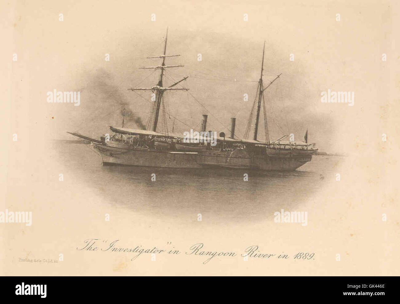 The Investigator, a ship from the late 19th century, explored the ...