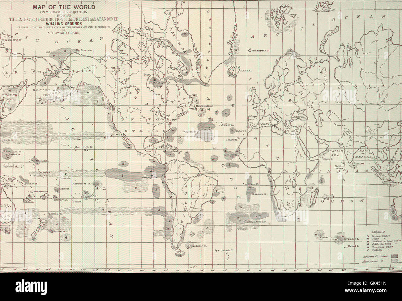 This map, based on Mercator's projection, displays the global ...