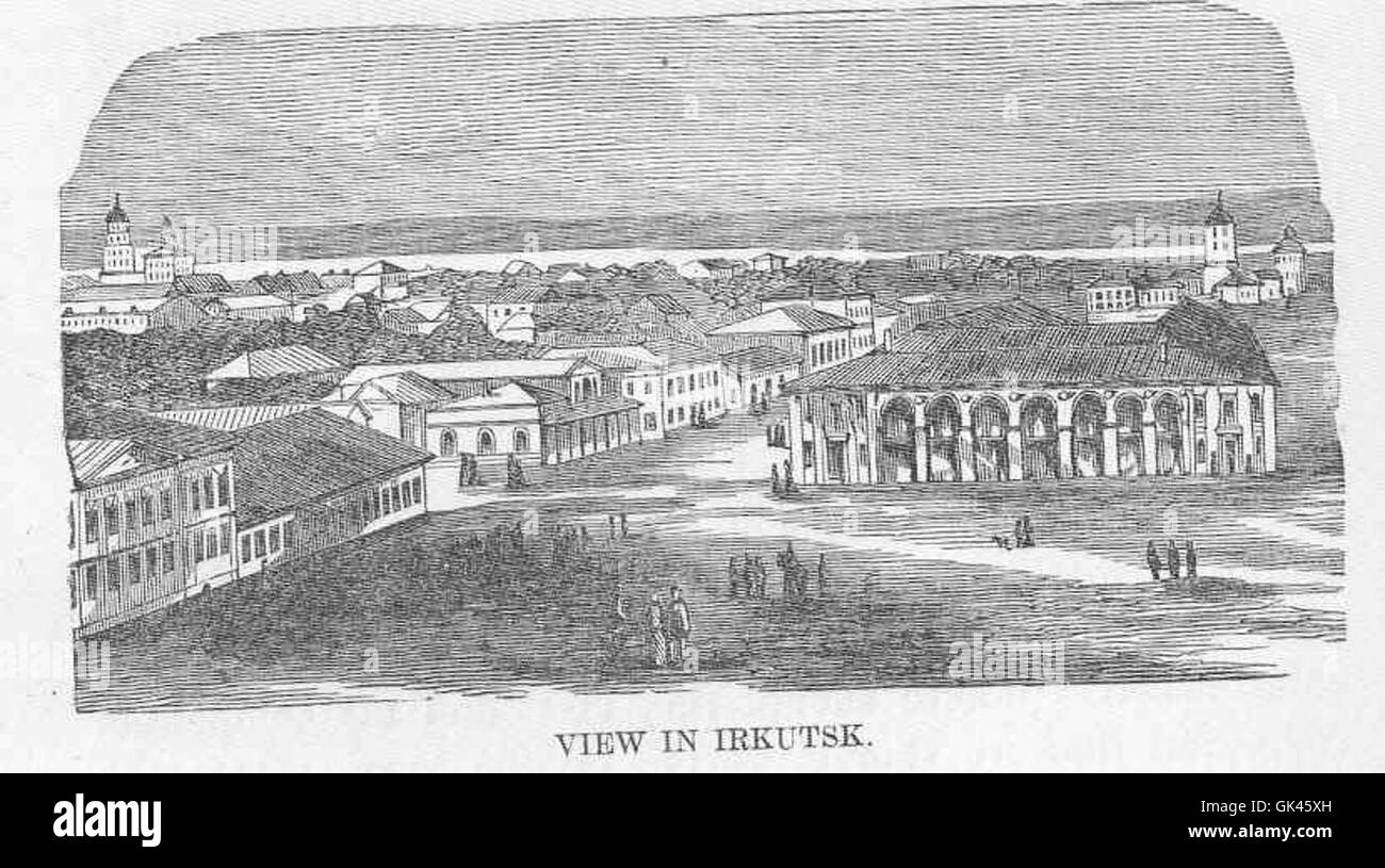 Old map of irkutsk Black and White Stock Photos & Images - Alamy