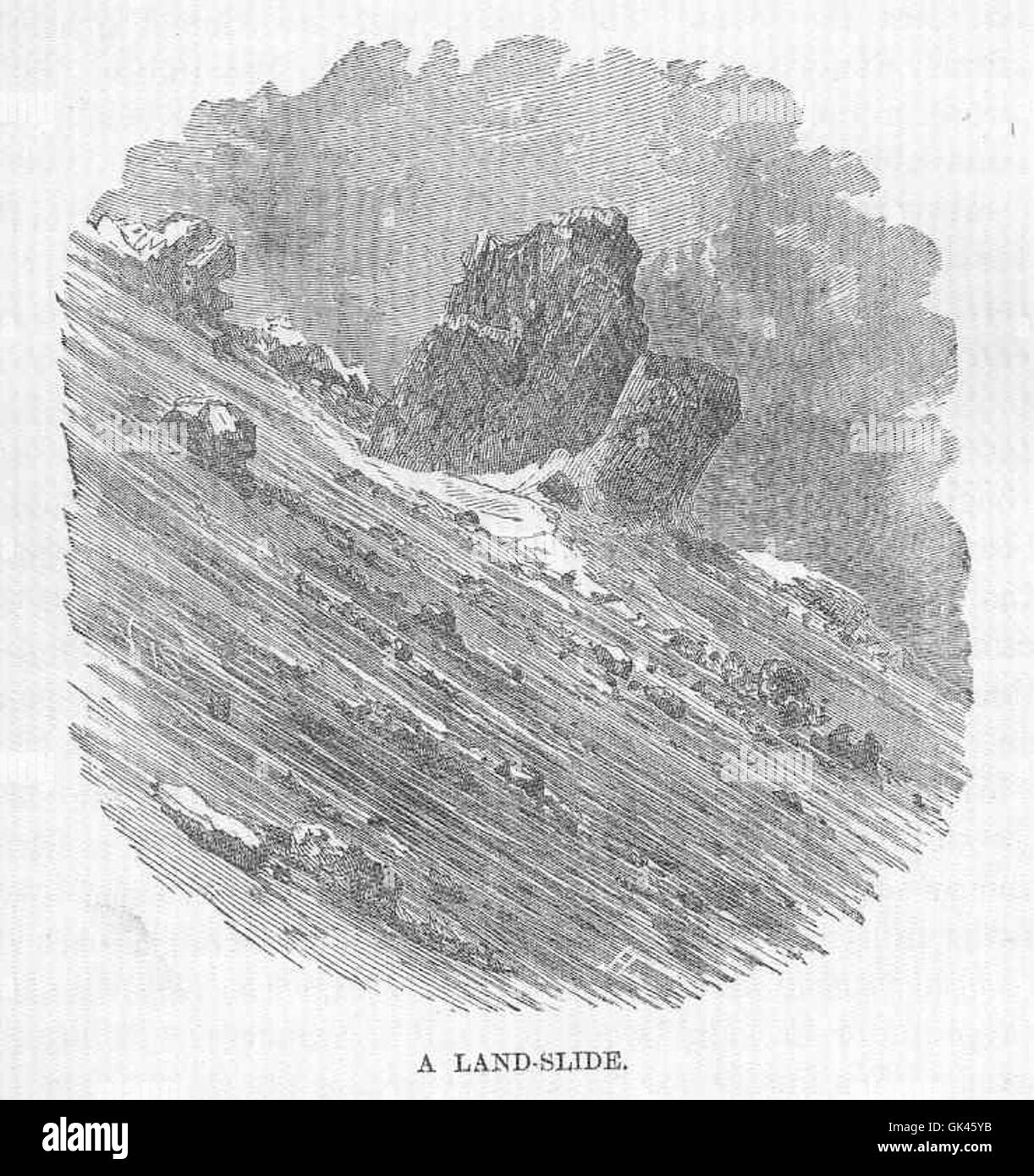 Land slide Black and White Stock Photos & Images - Alamy