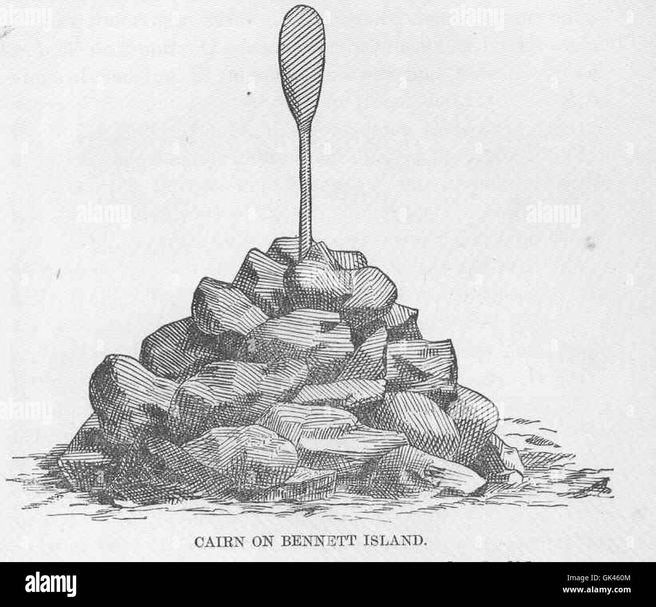 46581 Cairn on Bennett Island Stock Photo - Alamy