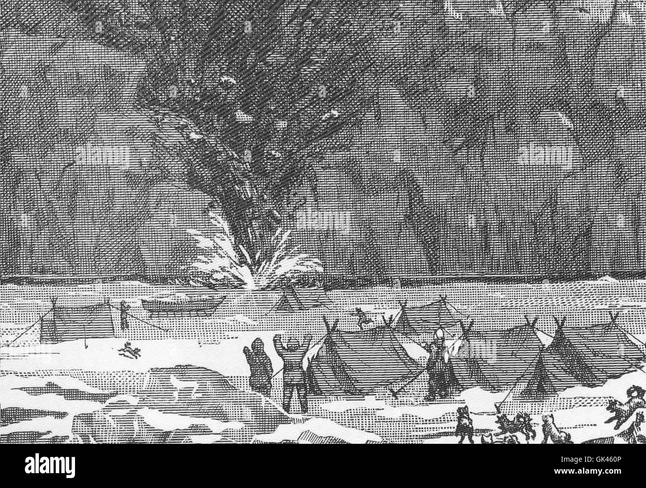 A landslide occurred at Bennett Island, impacting the landscape and ...