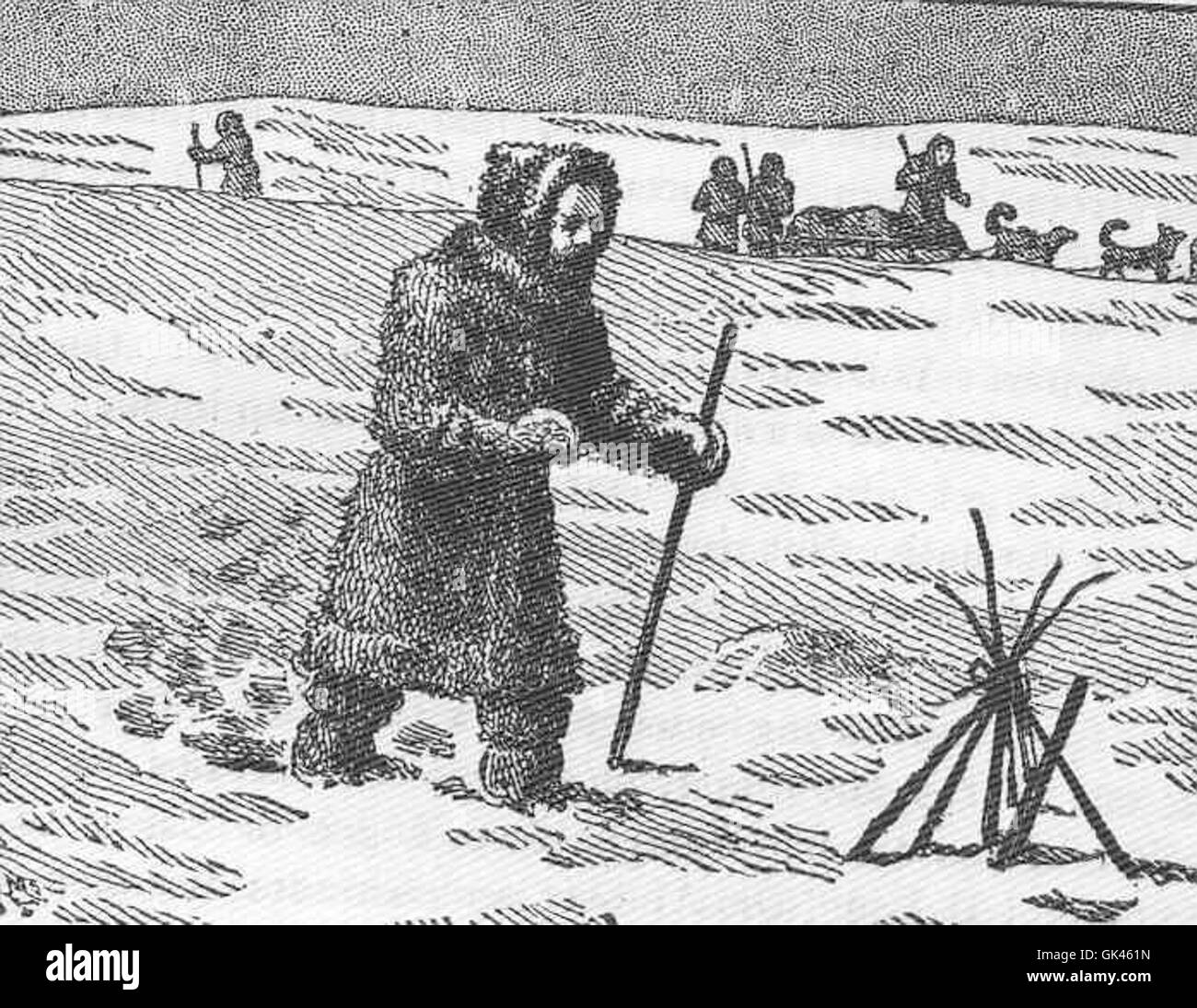 46602 Rifle in the Snow Stock Photo - Alamy