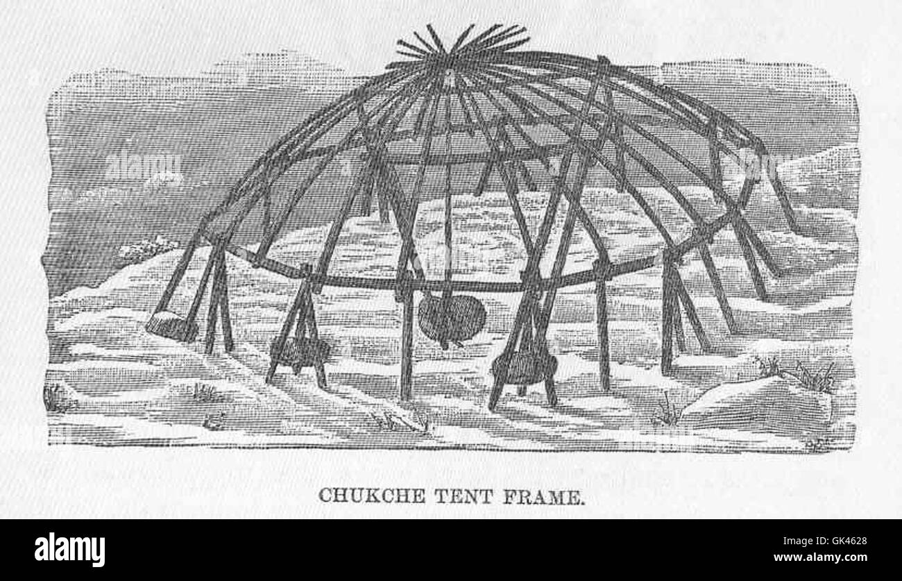 The Chukche Tent Frame is a traditional structure used by indigenous ...