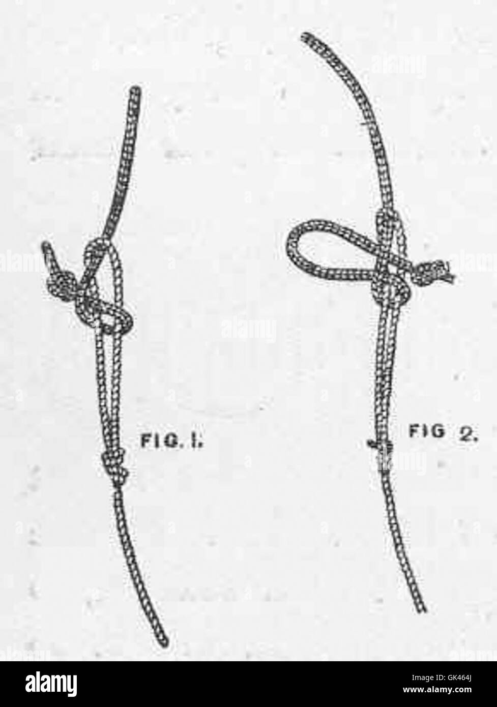 This image shows a knot used for attaching a fly-collar to a running ...
