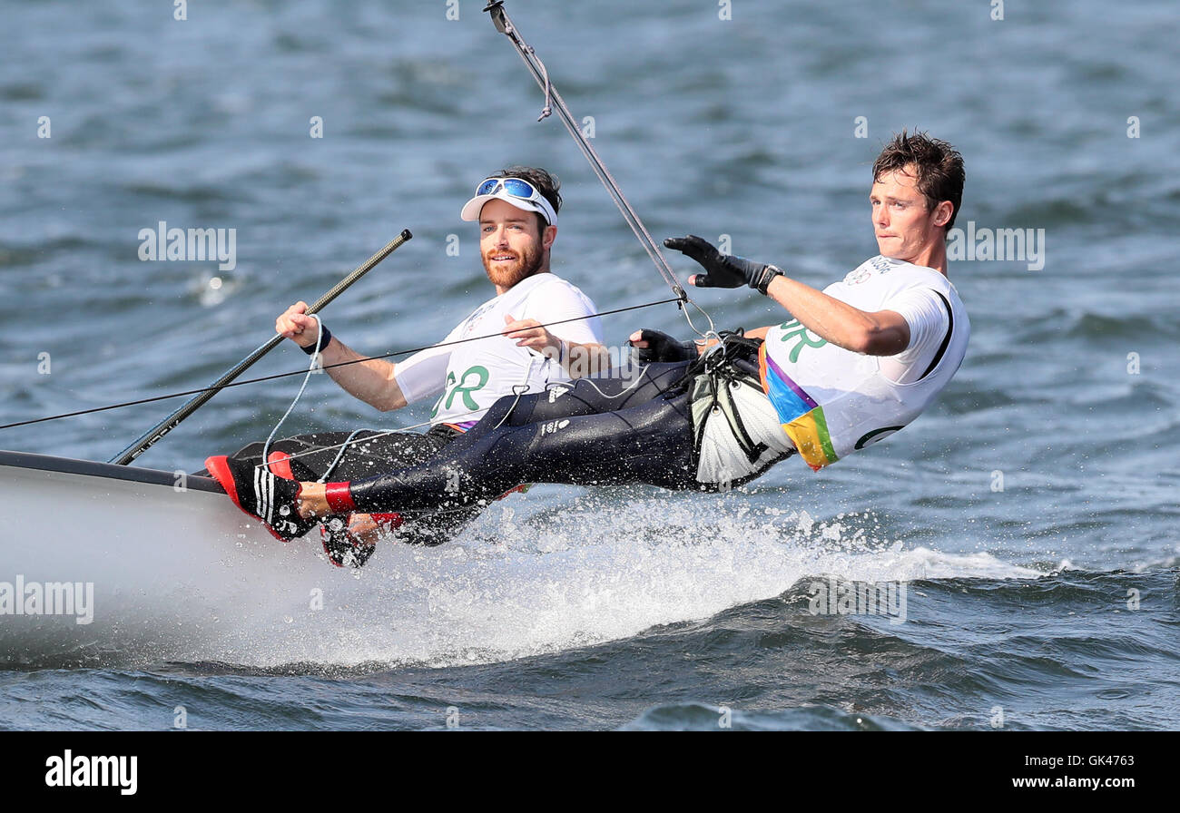 Great Britain's Luke Patience and Chris Grube (right) in action during ...