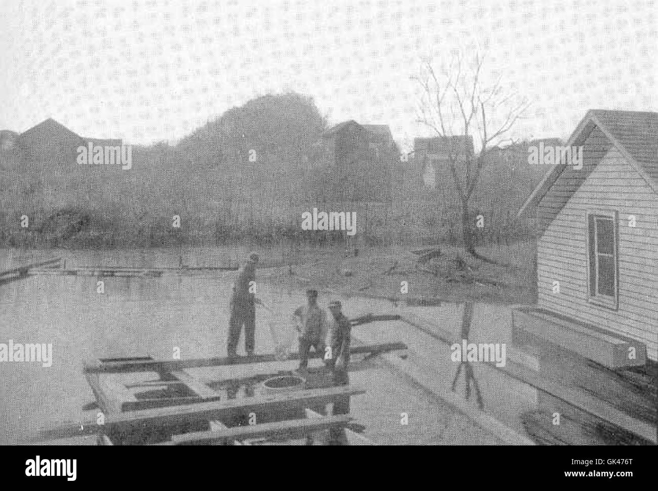 Fish farming pen Black and White Stock Photos & Images - Alamy