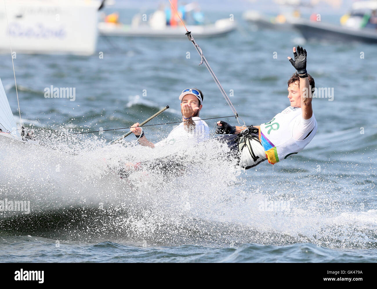 Great Britain's Luke Patience and Chris Grube (right) in action during ...