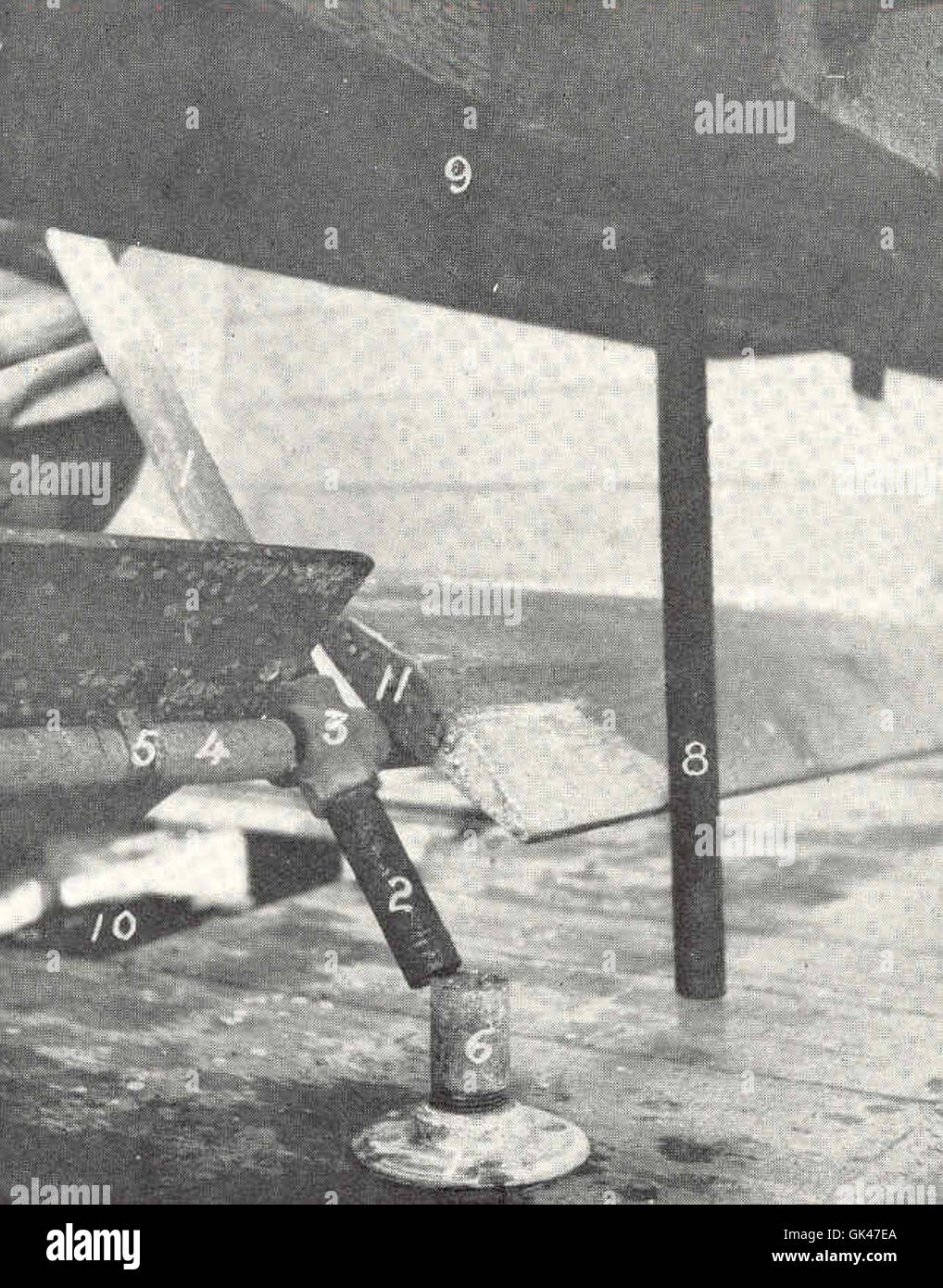 The image provides a detailed view of the lower portion of a propeller ...