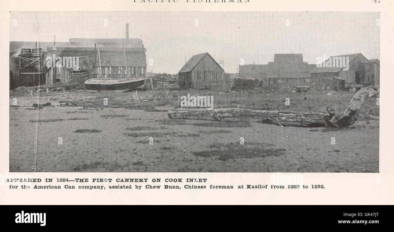 47647 Salmon Cannery at Kasilof, Alaska, as it appeared in 1894--The ...