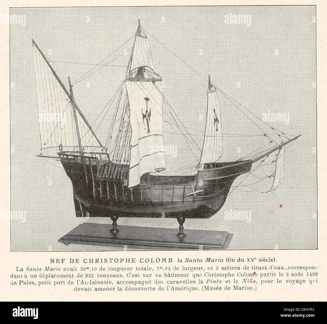 Sailing ships of christopher columbus hi-res stock photography and ...