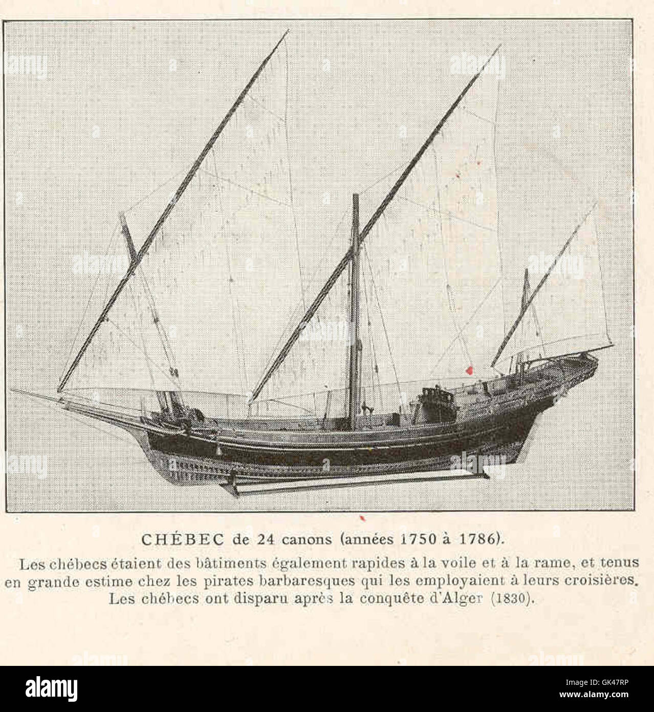 The Chebec de 24 canons is a 24-gun sailing ship used in the 18th ...