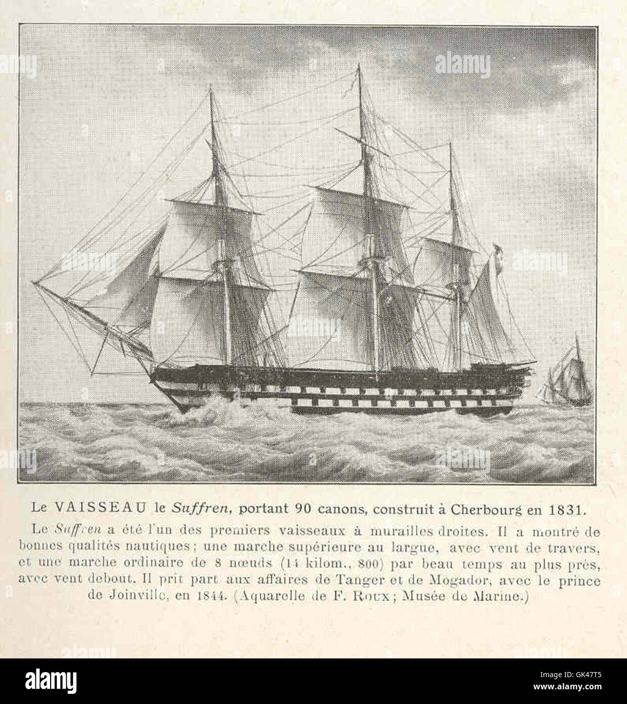 The Vaisseau le Suffren was a 90-gun ship of the line, constructed in ...