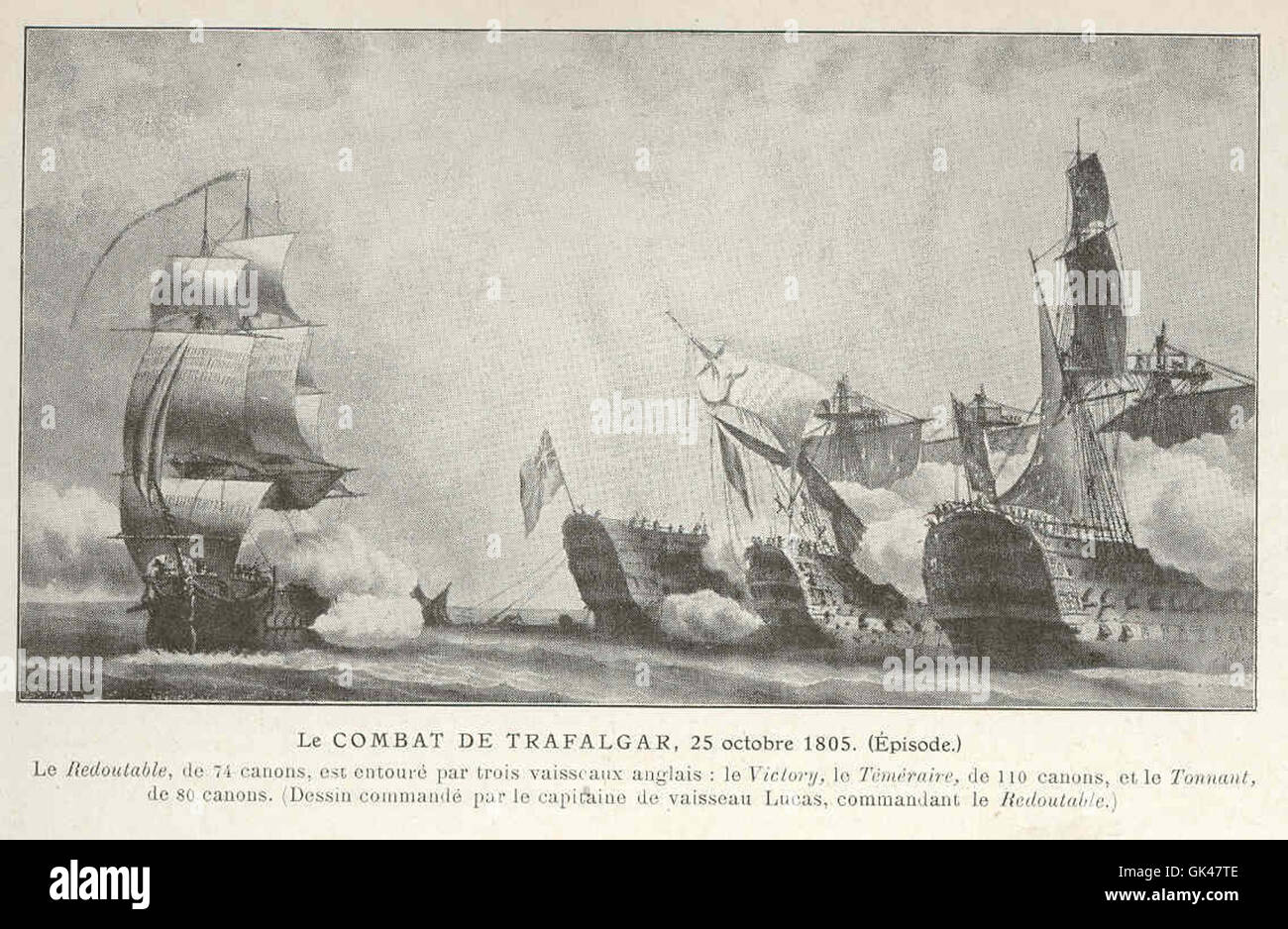 The Battle of Trafalgar, fought on October 21, 1805, between the ...