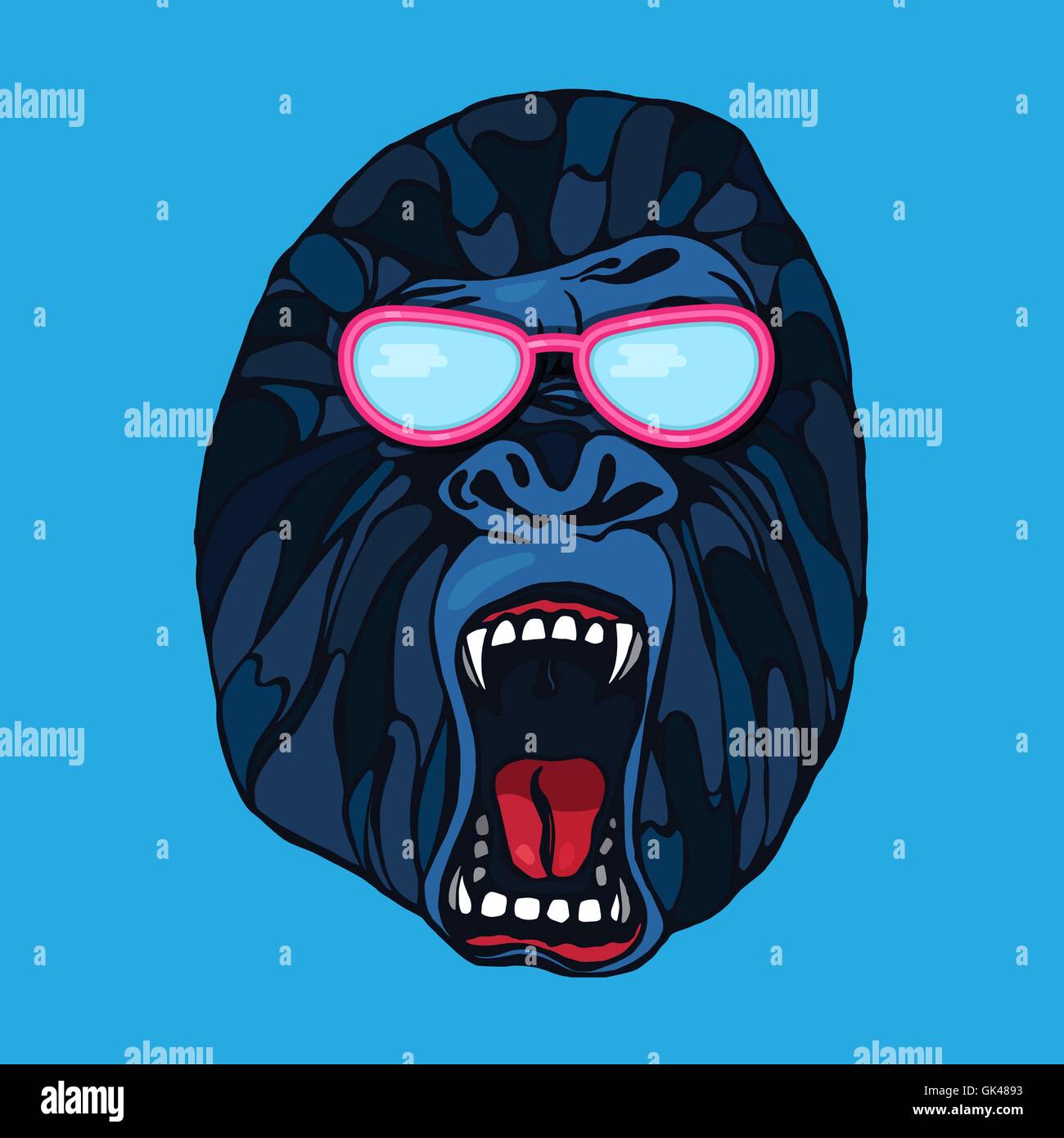 Growling primate hi-res stock photography and images - Alamy