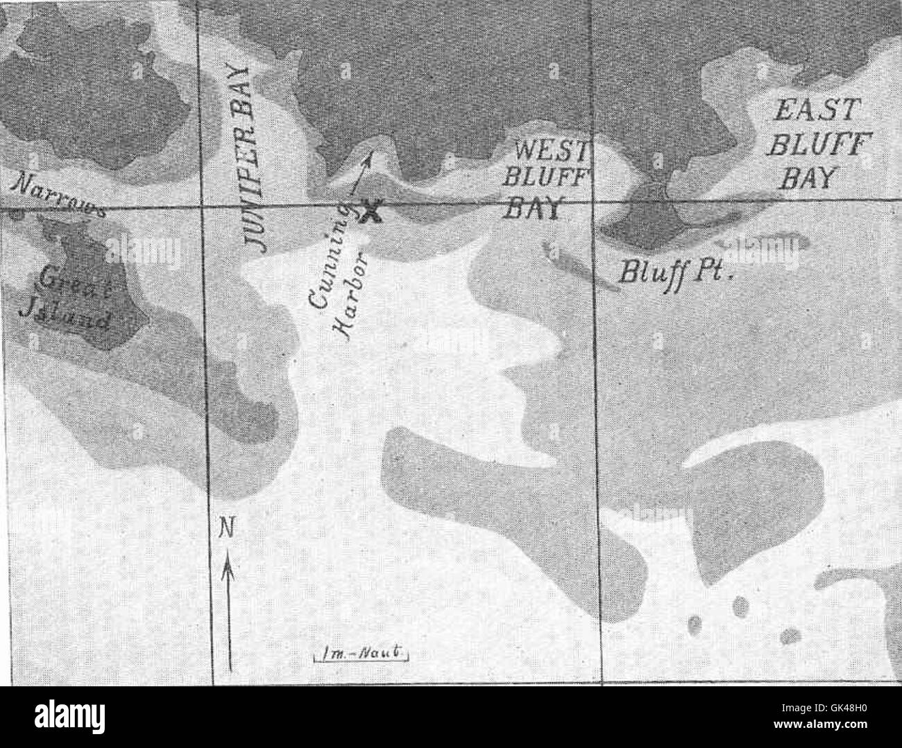 Water depth map Black and White Stock Photos & Images - Alamy
