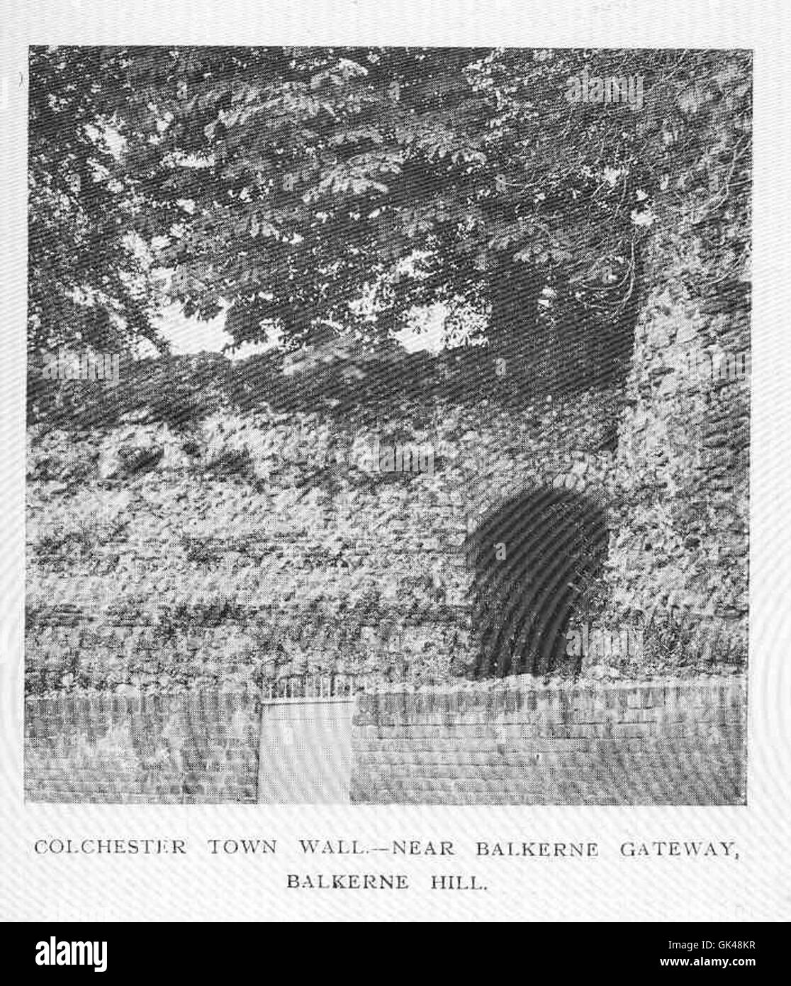 Ancient gateway to town Black and White Stock Photos & Images - Alamy