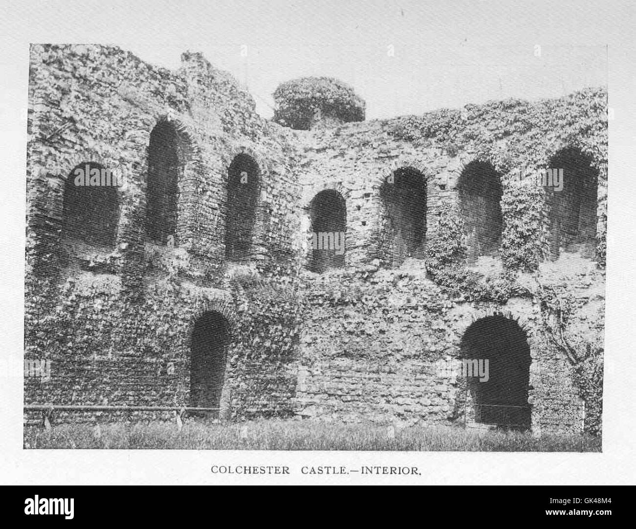 The interior of Colchester Castle, a historic landmark in Essex ...