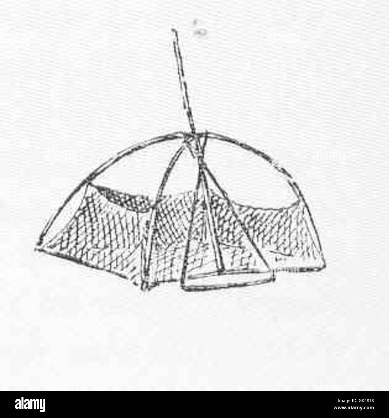 The fishing net is shown, a common tool in the fishing industry used to ...