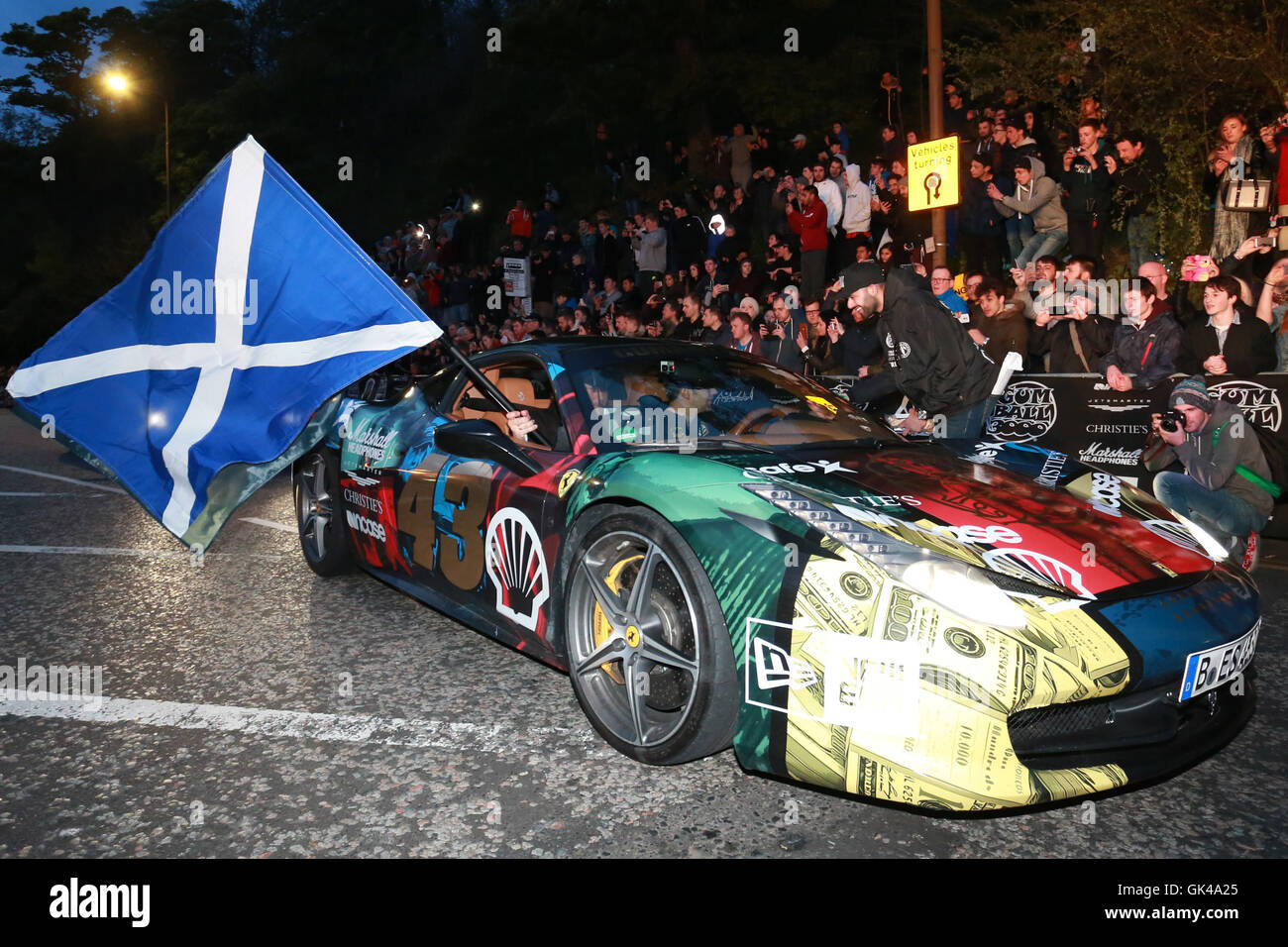 The Gumball 3000 Rally arrives in Scotland's capital, Edinburgh. David ...