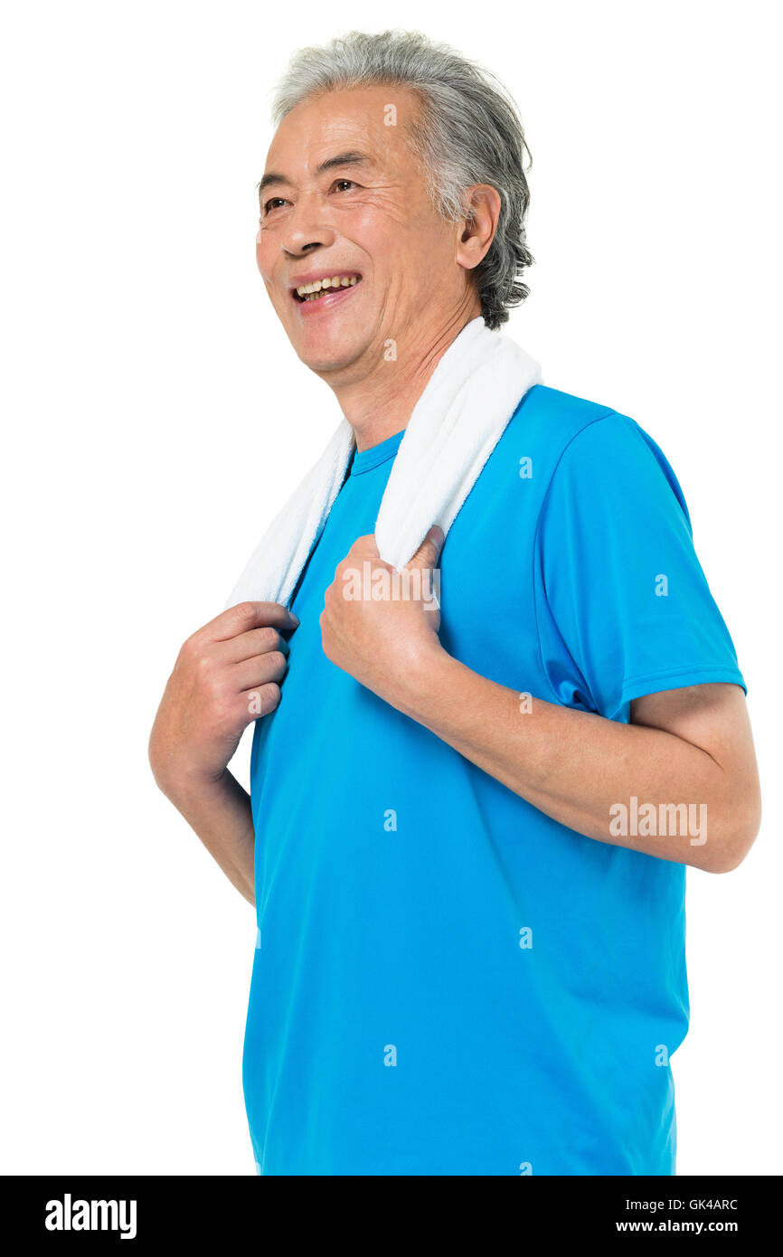 Elderly Exercise gym Stock Photo - Alamy